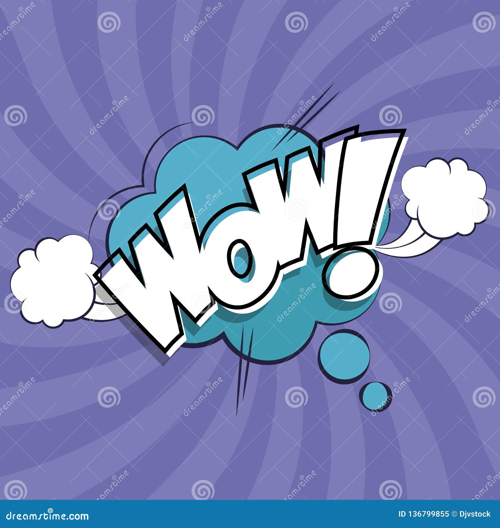 Bulle D'expression Avec Wouah Le Style D'art De Bruit Illustration de ...