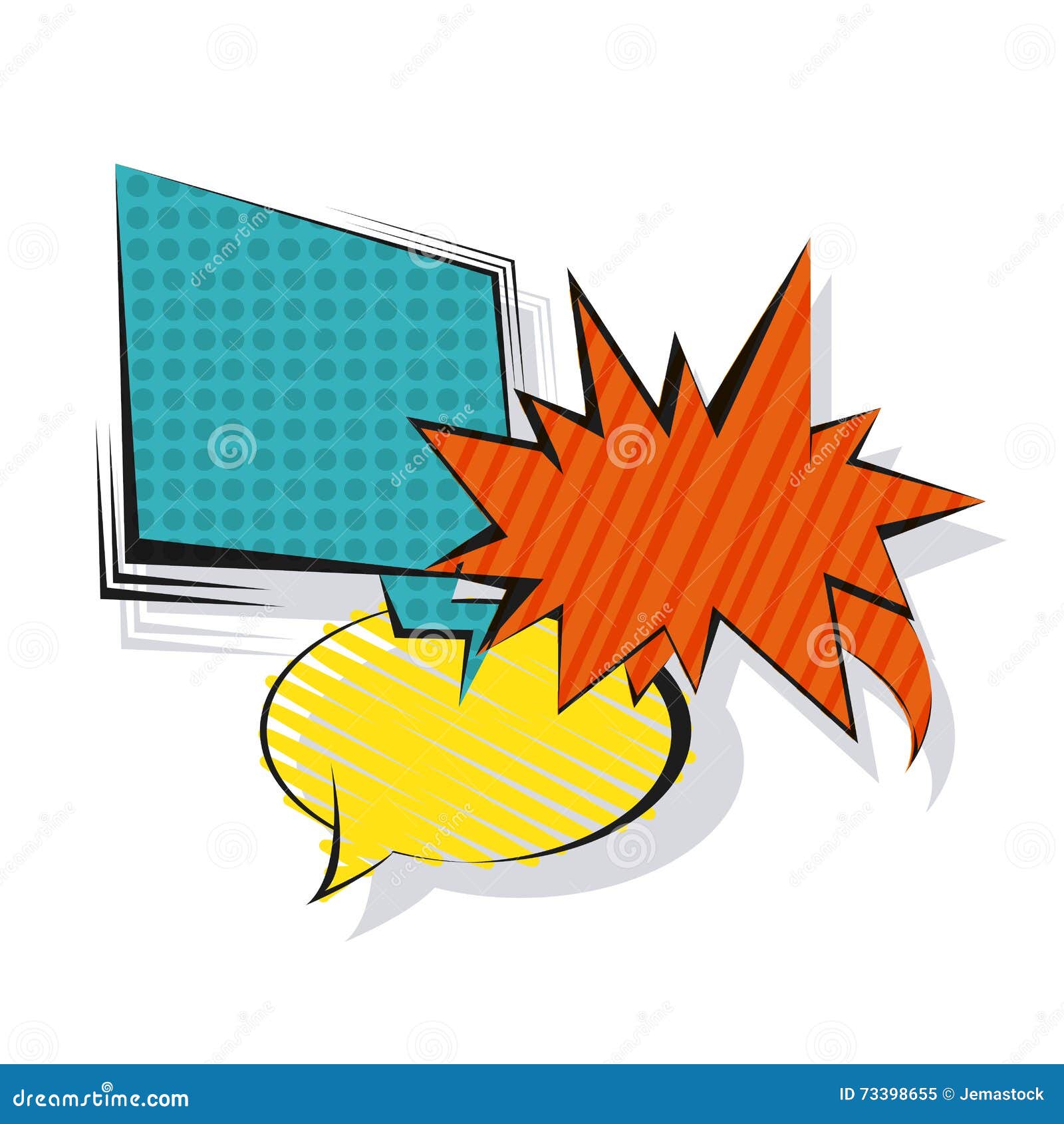 Bulle De Communication D'art De Bruit, Illustration Illustration Stock ...