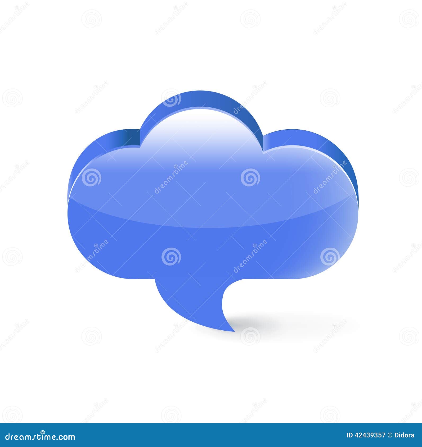 Bulle De Communication De La Parole D'isolement Sur Le Blanc ...