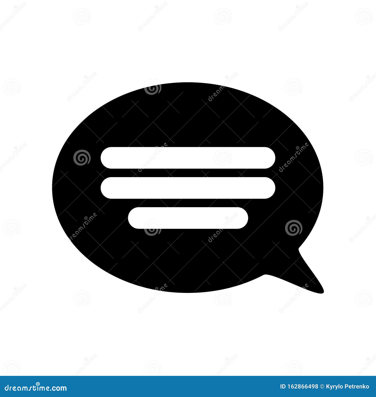 Bulle De Messages Pour La Conception Web Style Plat Photo stock - Image ...