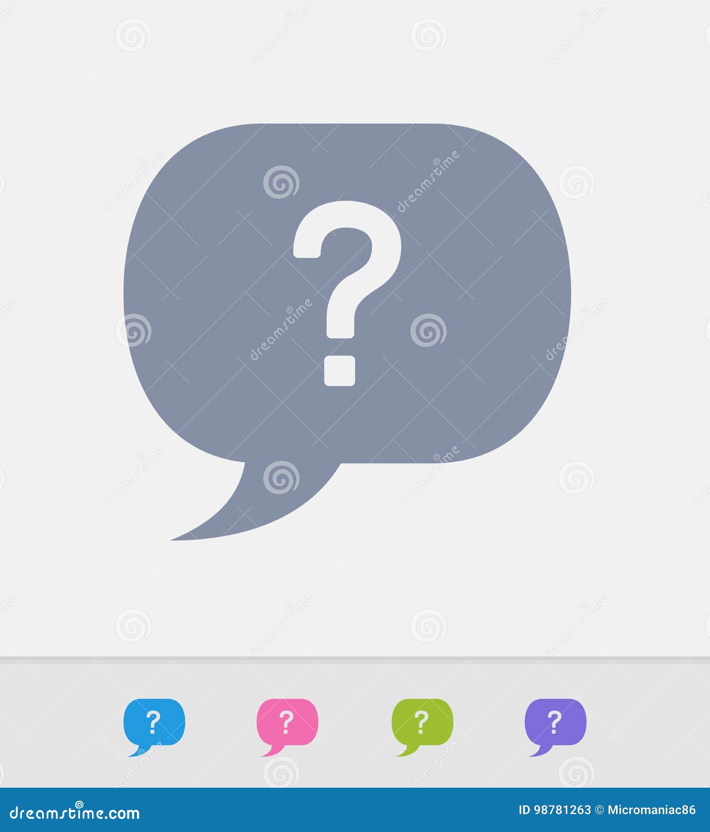 Bulle De Question - Icônes De Granit Illustration de Vecteur ...