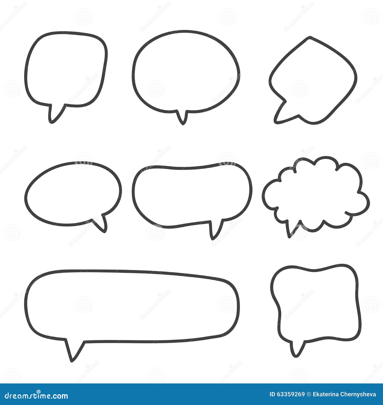 Bulle Différente De Vecteur Illustration de Vecteur - Illustration du ...