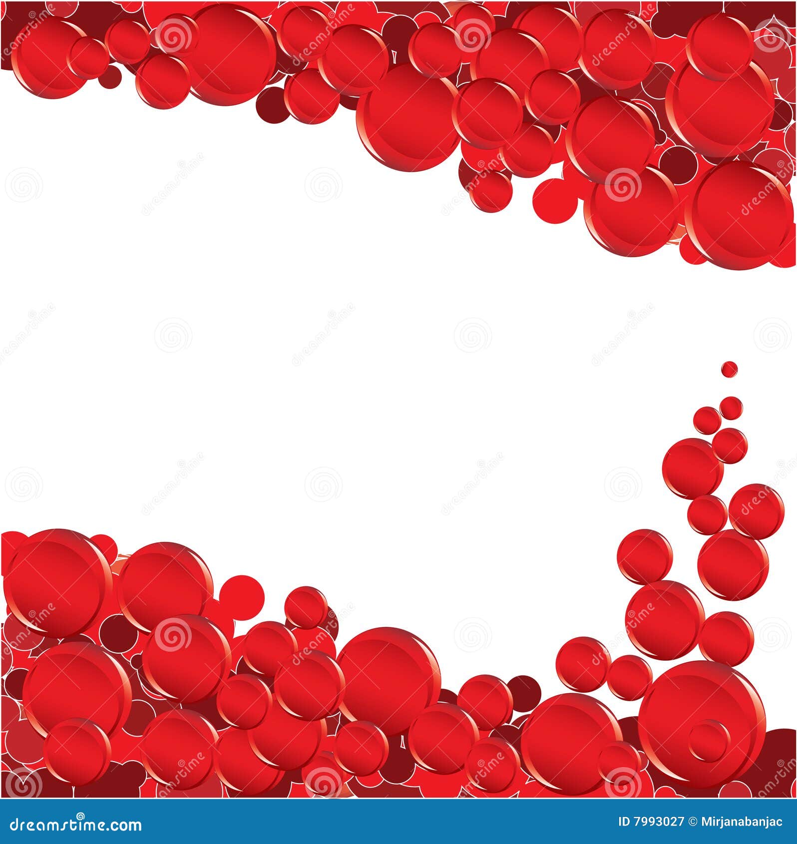 Bulle rouge illustration de vecteur. Illustration du moderne - 7993027