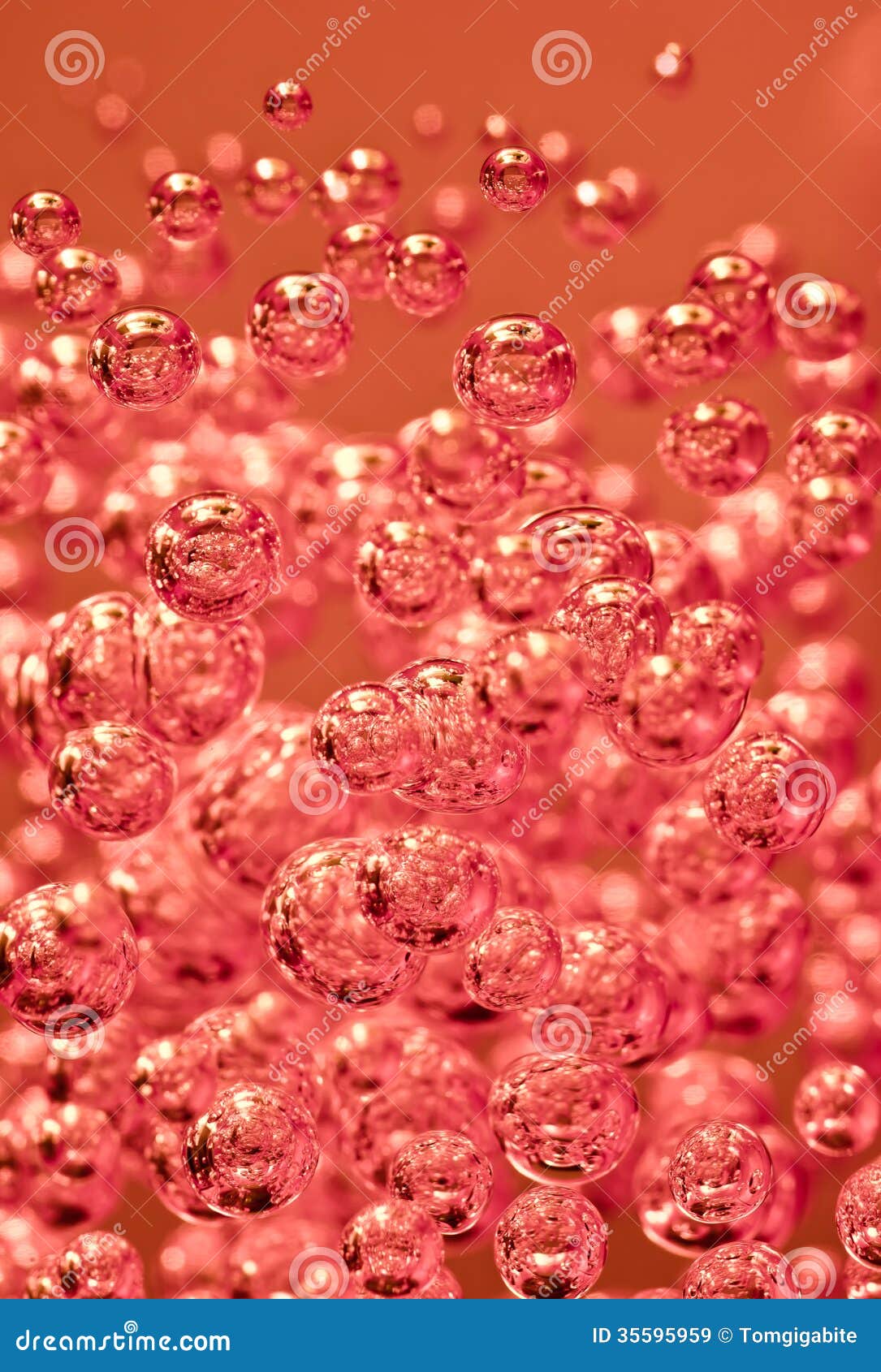 Bulle rouge abstraite image stock. Image du rouge, liquide - 35595959