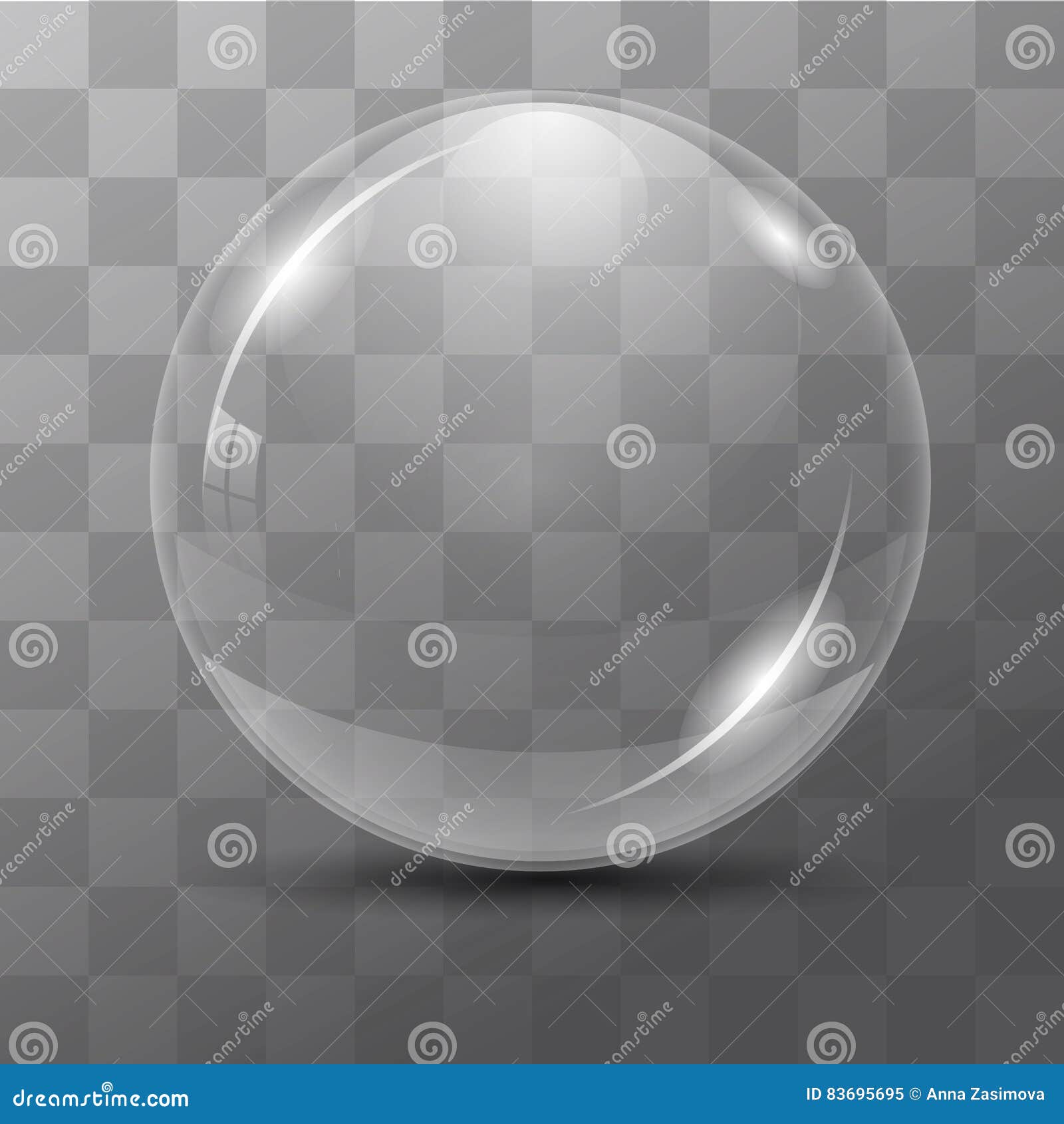 Bulle transparente blanche illustration de vecteur. Illustration du ...
