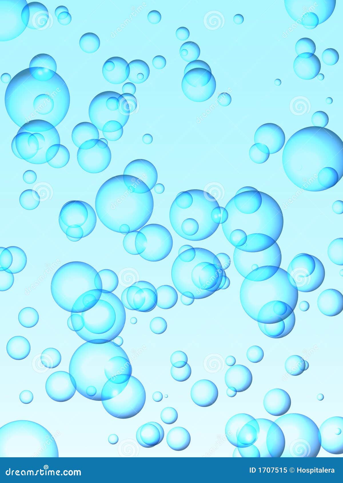 Bulles de l'eau bleue illustration stock. Illustration du création ...