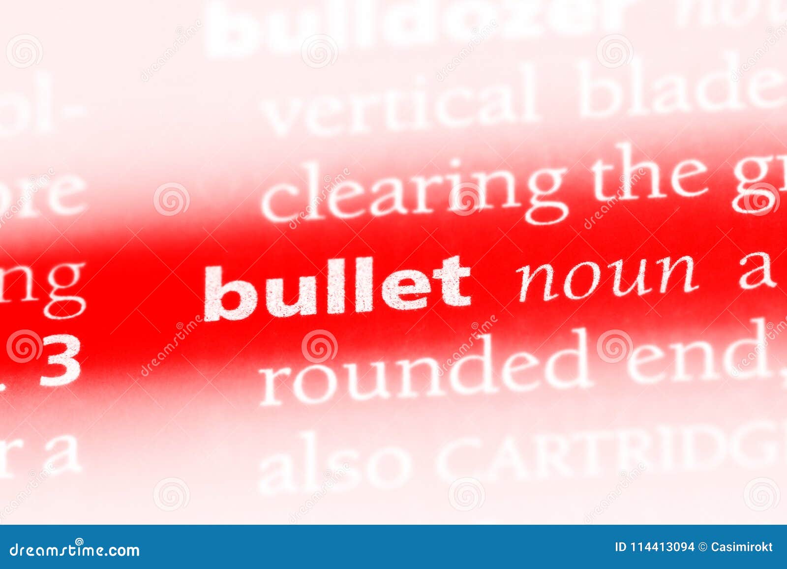 Bullet foto de archivo. Imagen de bala, concepto, inglés - 114413094