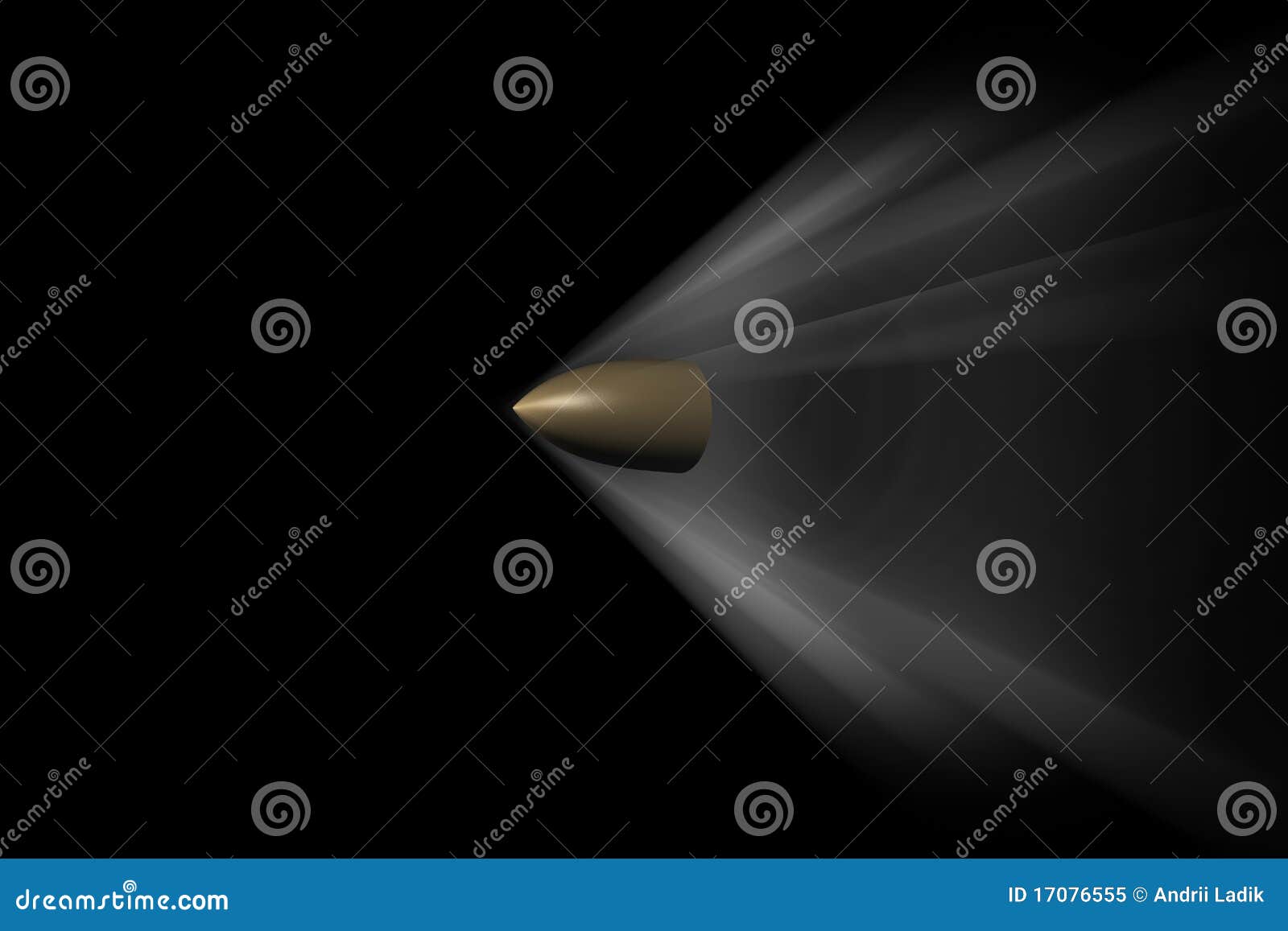 Bullet In Flight With Traces Isolated On Transparent Background ...