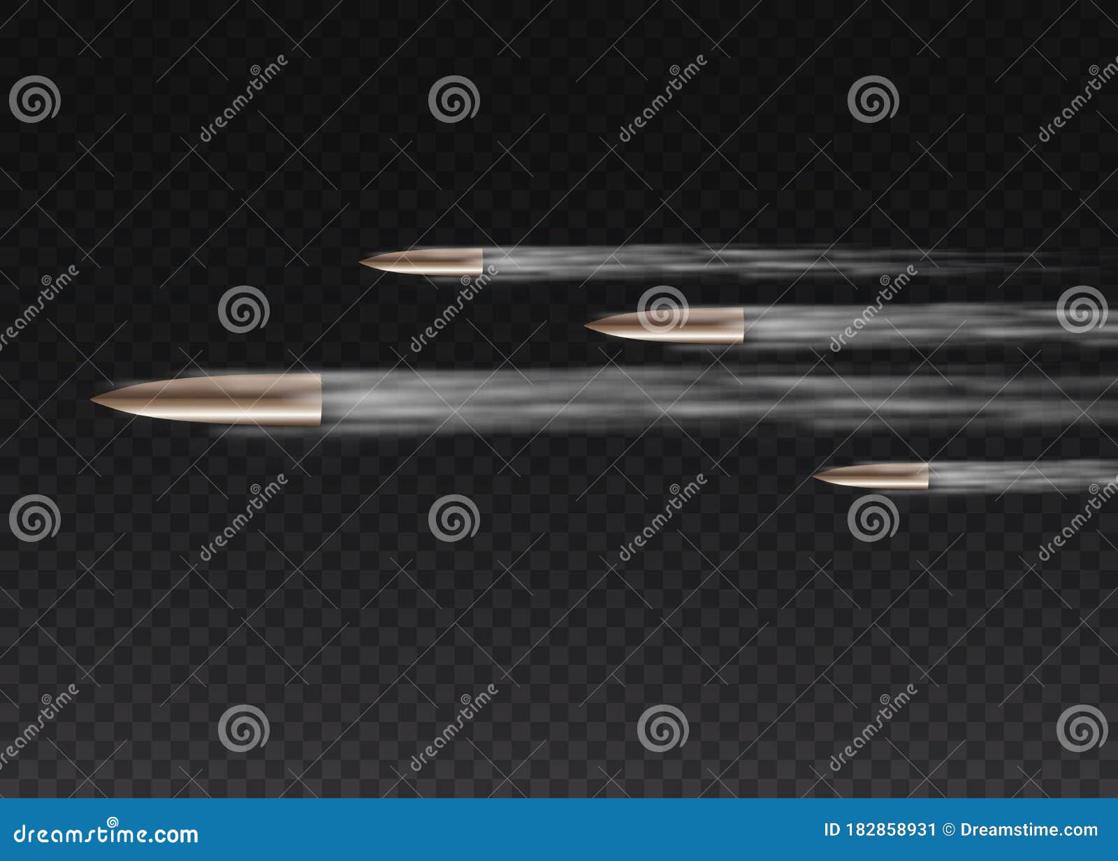 Bullet in motion. stock vector. Illustration of battle - 182858931
