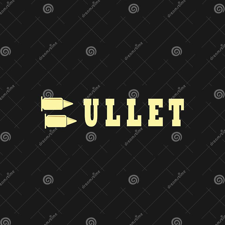Bullet Word Logo, Wordmark Logo, Bullet Icon Stock Vector ...