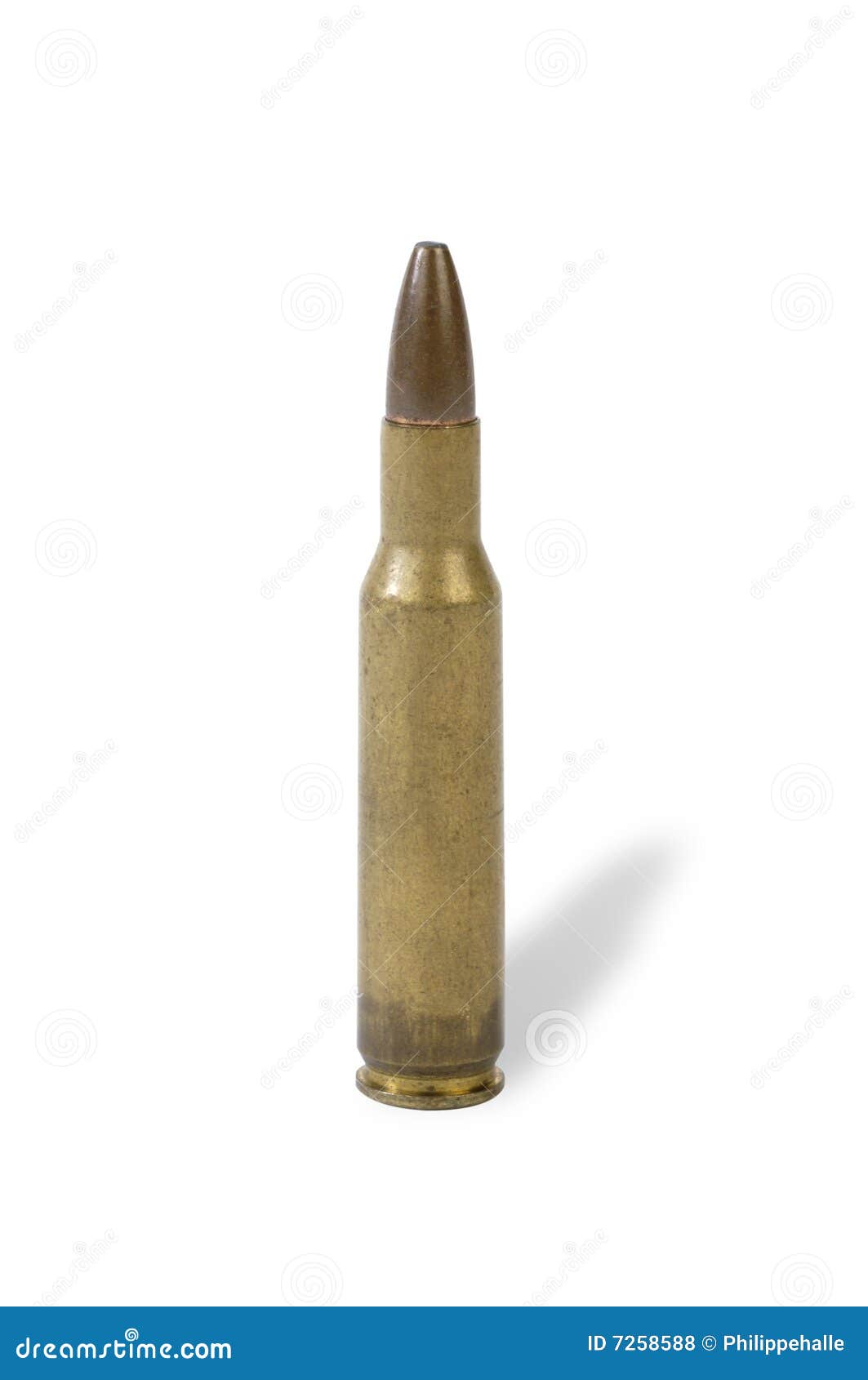 Old Bullet With Clipping Path On White Background. Stock Photography ...