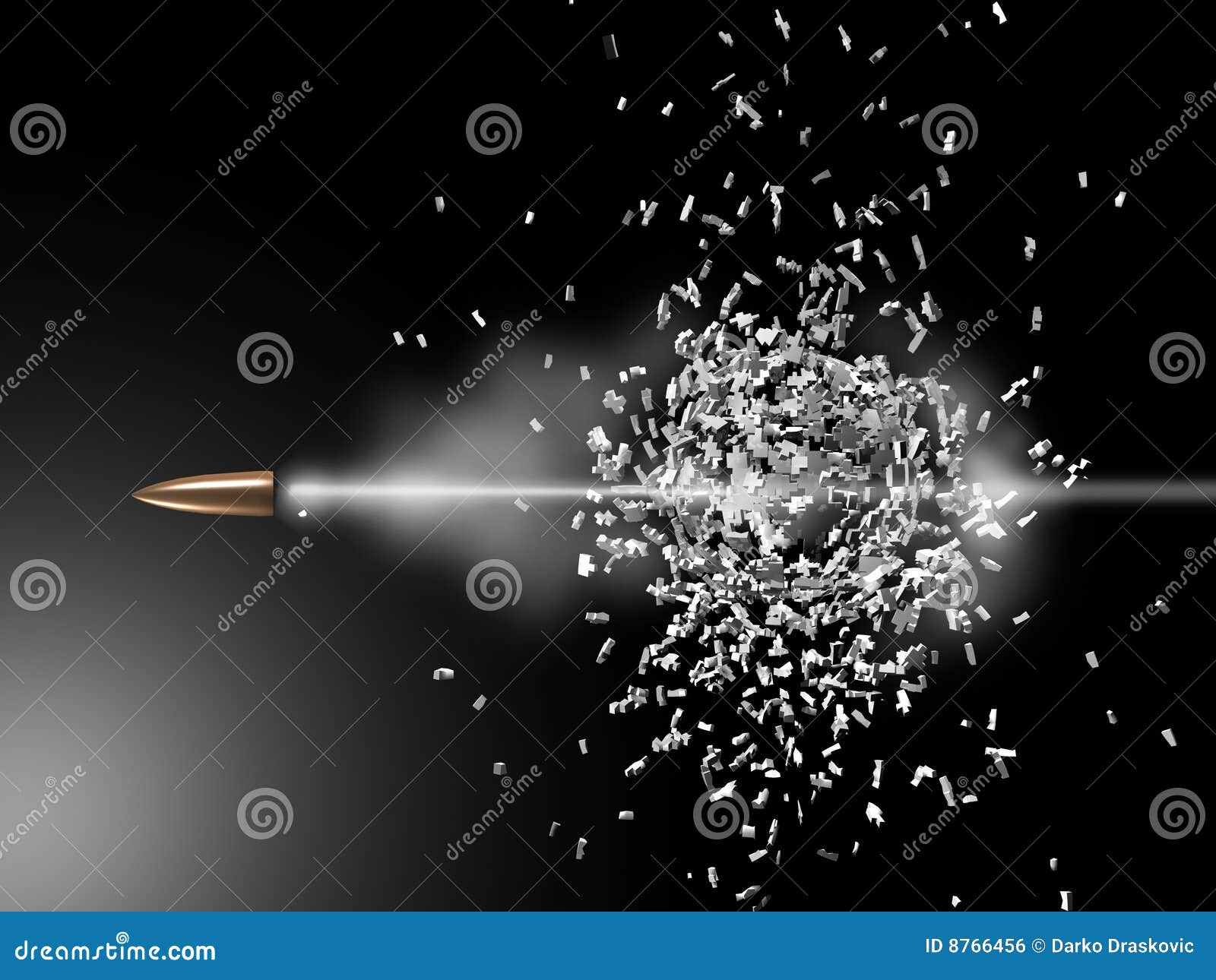 Bullet stock illustration. Illustration of gunshot, bullet - 8766456
