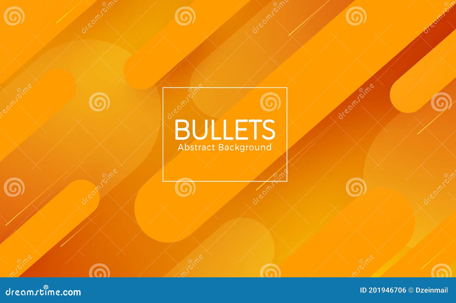 Bullet Abstract Vector Banner Design. Bullets Abstract in Orange ...
