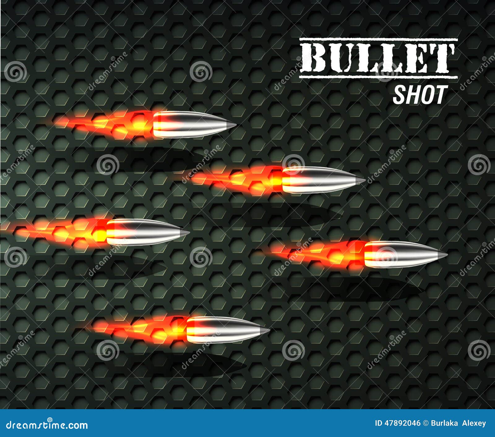 Bullet Background Concept. Illustration Stock Vector - Illustration of ...