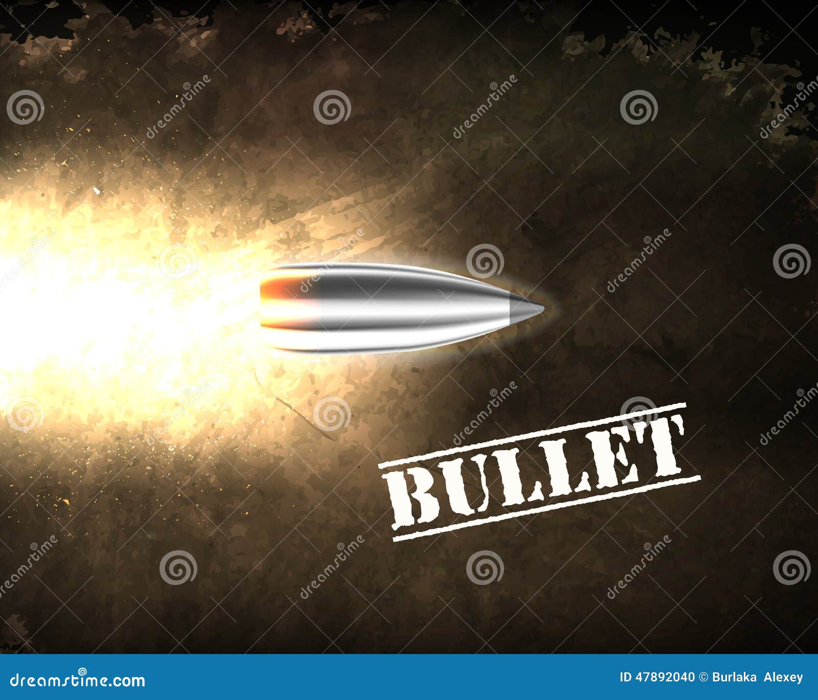 Bullet Background Concept. Illustration Stock Photo - Image of flight ...