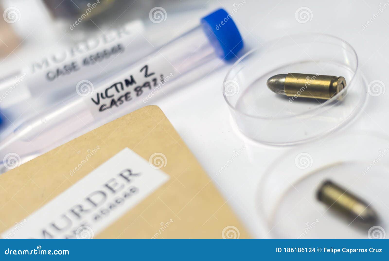 Bullet in Ballistic Laboratory Stock Photo - Image of criminologist ...