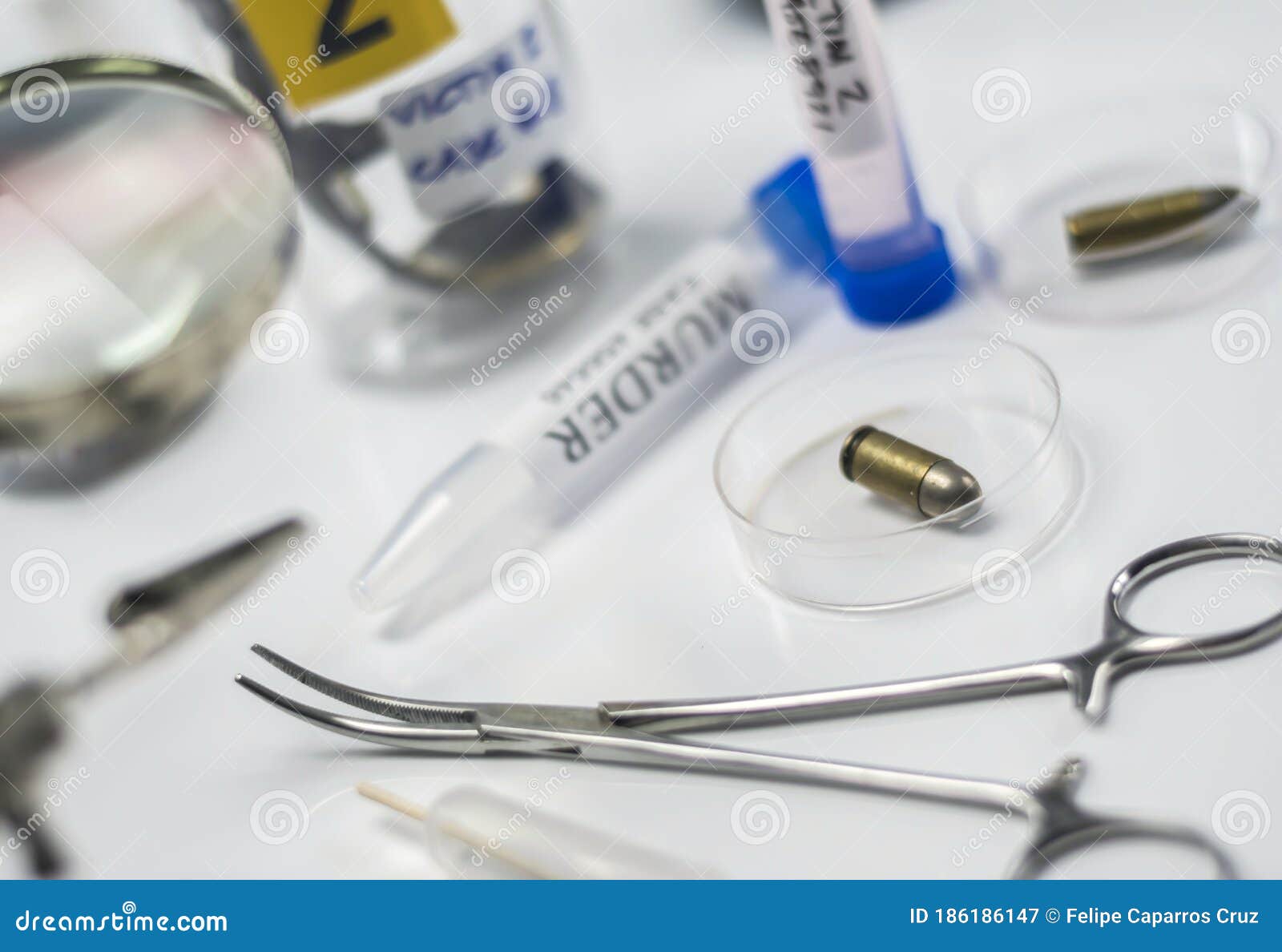 Bullet in Ballistic Laboratory Stock Image - Image of investigation ...