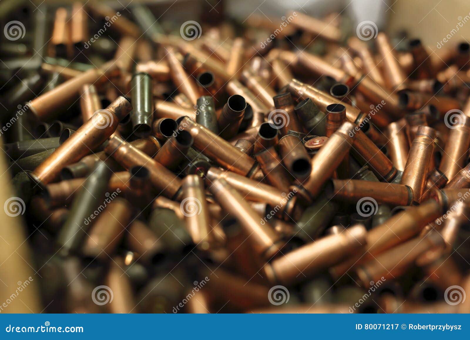 The Bullet, Brass Scales on the Cartridges Stock Image - Image of brass ...