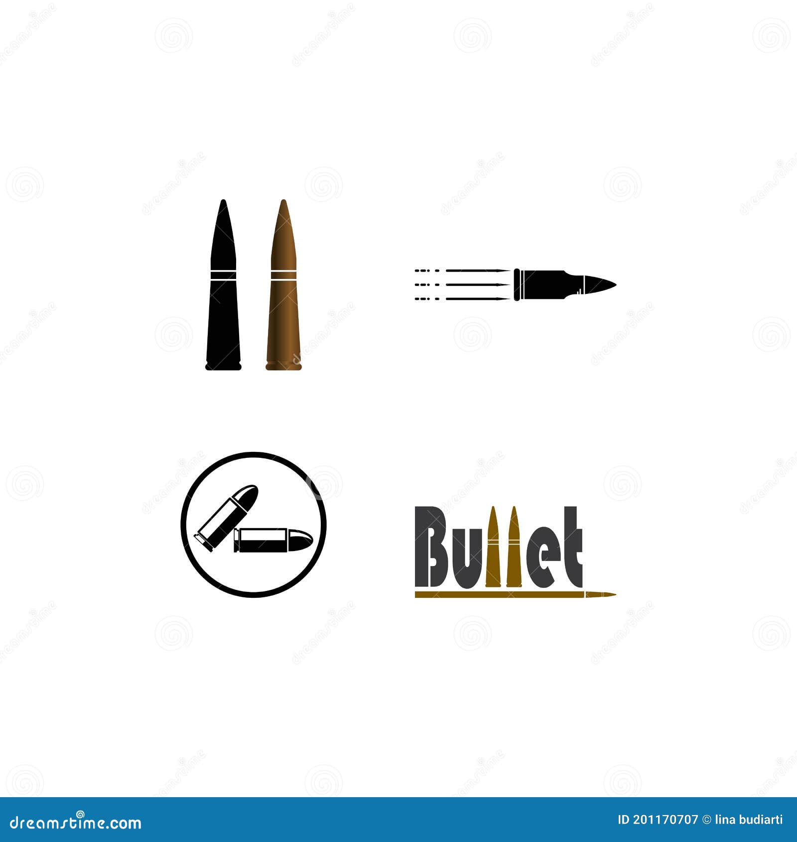 Bullet Caliber Logo Vector Illustration | CartoonDealer.com #201170700