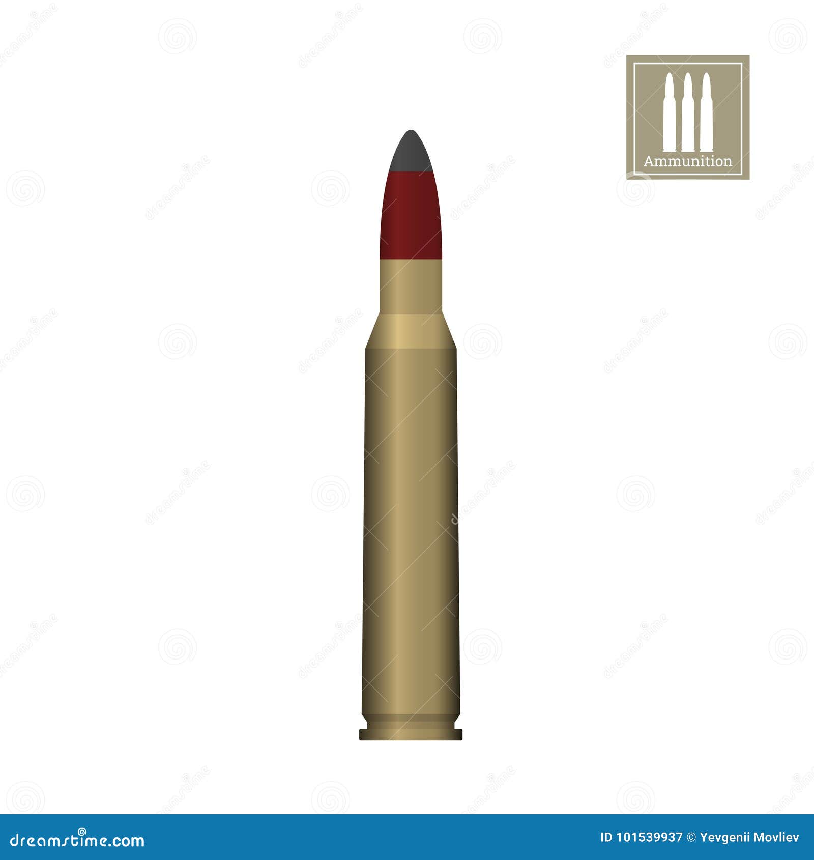 Bullet Drawing on a White Background Stock Vector - Illustration of ...