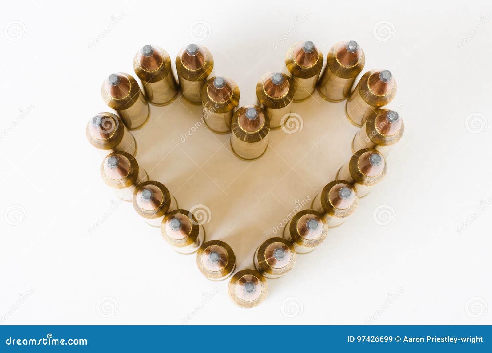 Bullet Heart from Above stock image. Image of kill, hunting - 97426699