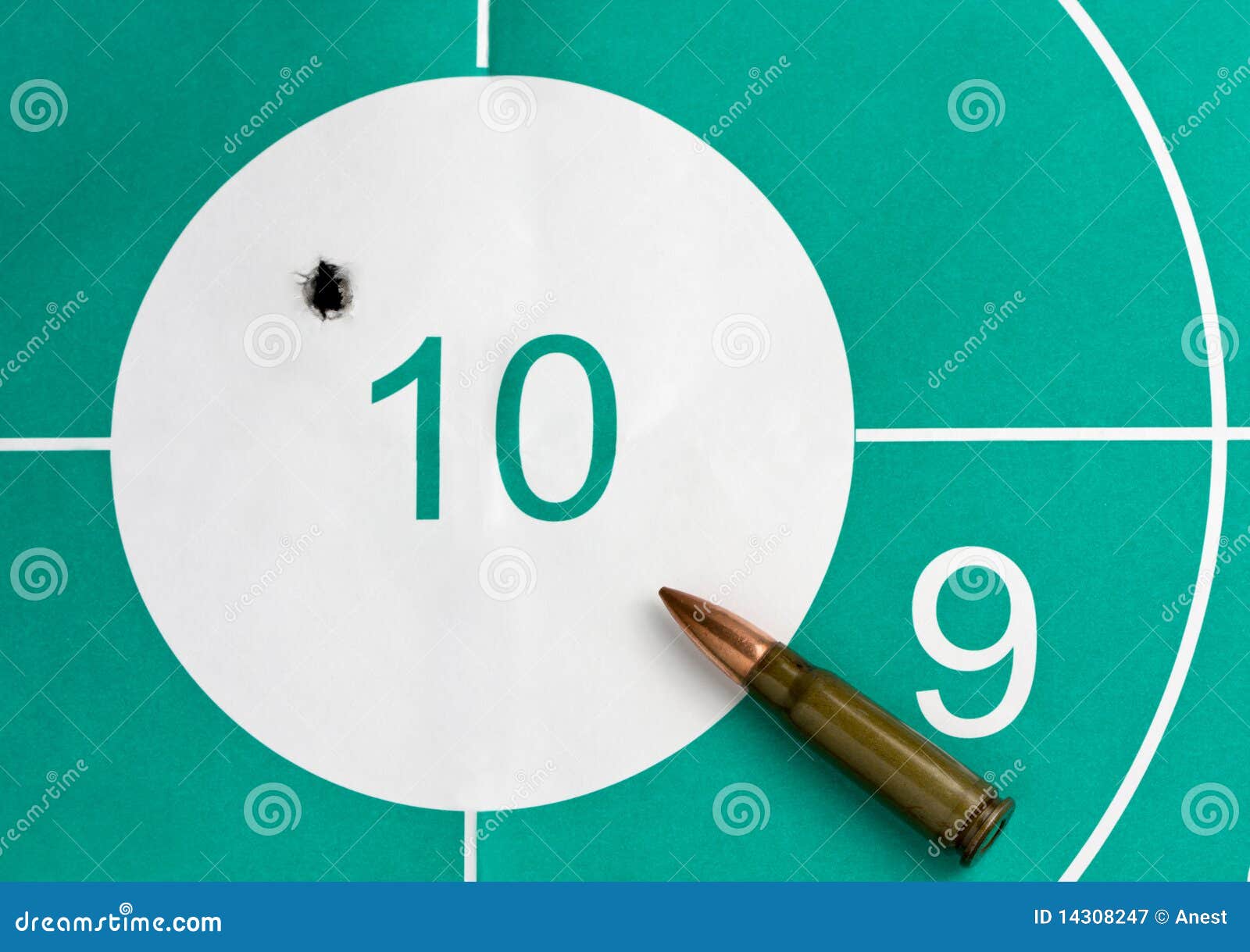 Bullet hit the target stock image. Image of bullseye - 14308247