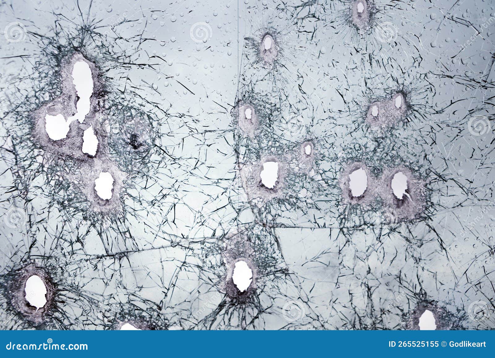 Bullet Hole in Car Glass. Windshield after Shooting Stock Image - Image ...