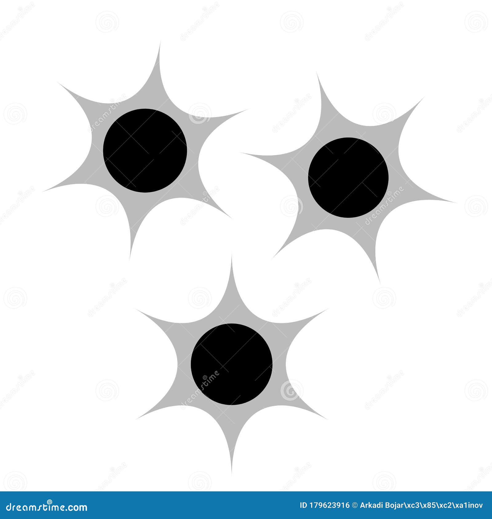 Bullet hole vector icon stock vector. Illustration of bullet - 179623916