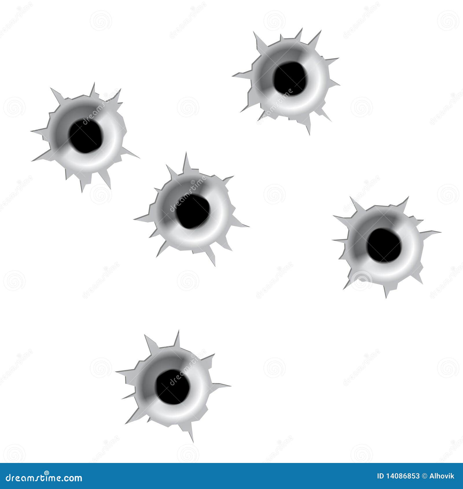 Bullet Hole Paper Vector