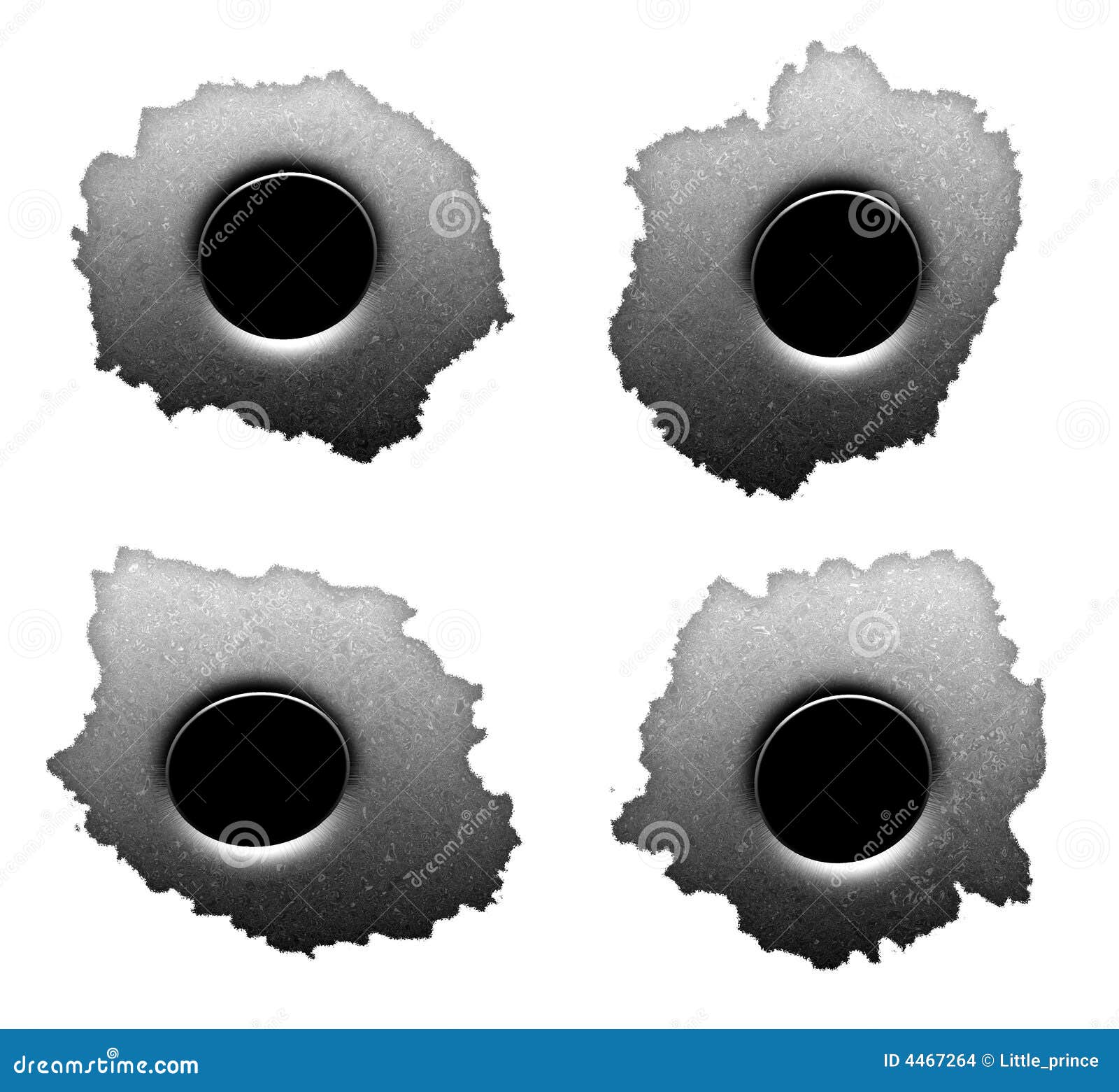 Bullet holes stock illustration. Illustration of circle - 4467264