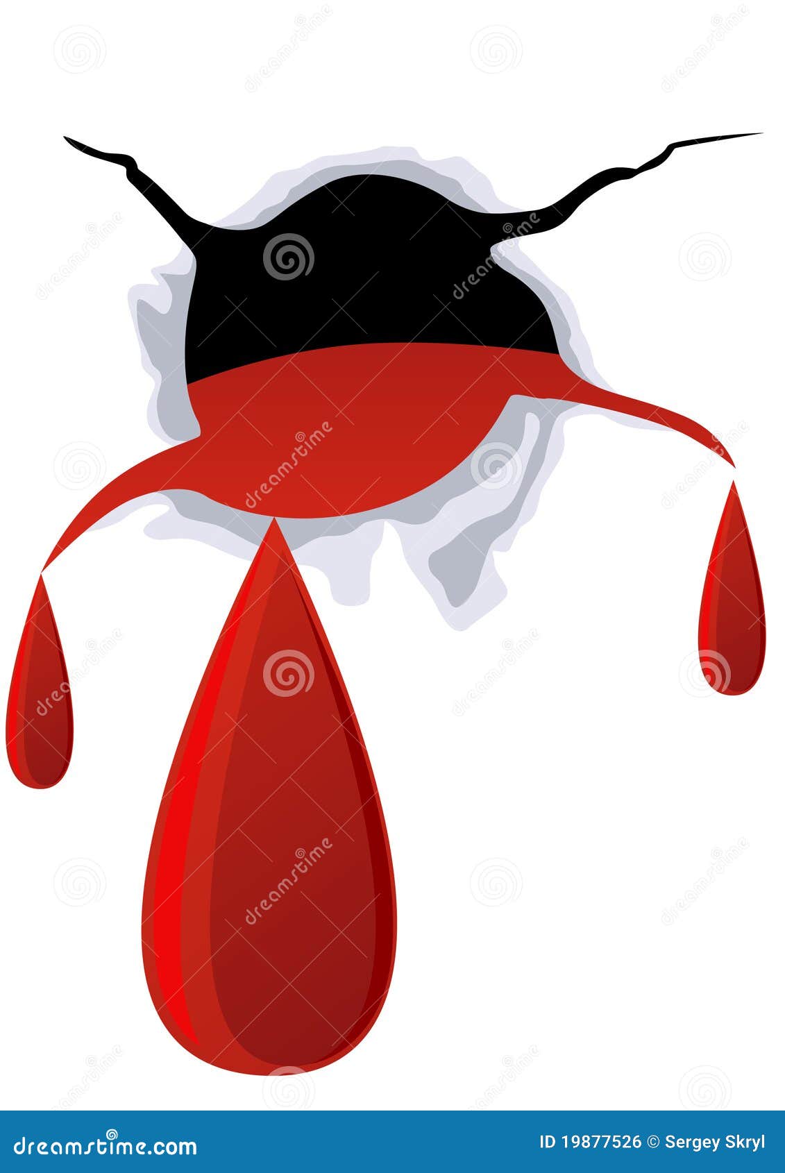 Blood Bullet Hole Target Icon. Clipart Image Vector Illustration ...