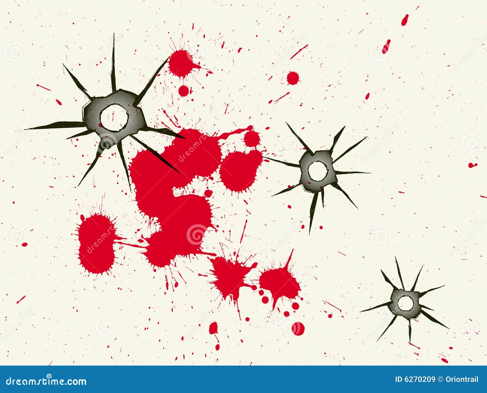 Blood Bullet Hole Target Icon. Clipart Image Vector Illustration ...