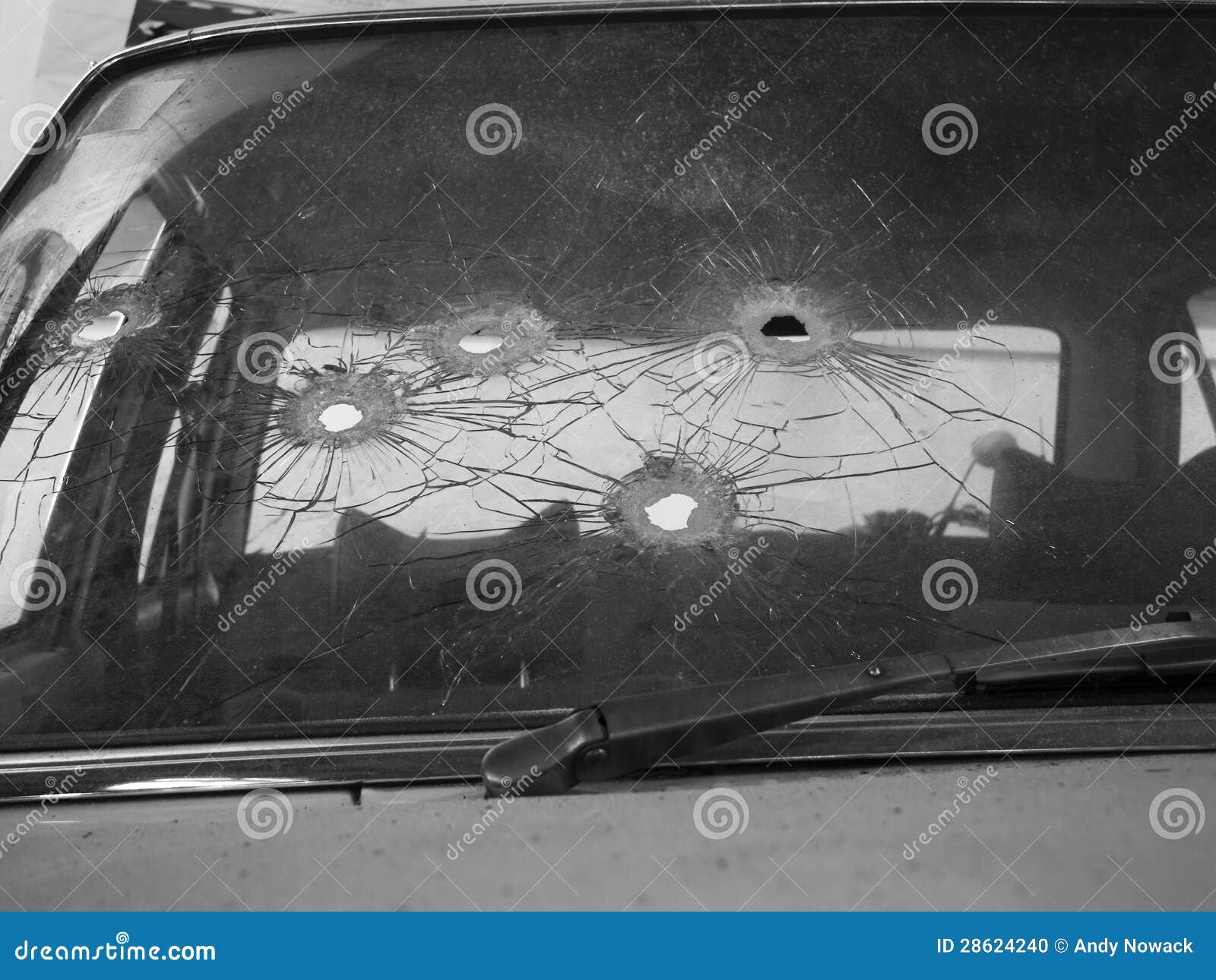 Bullet holes BW stock photo. Image of design, broken - 28624240
