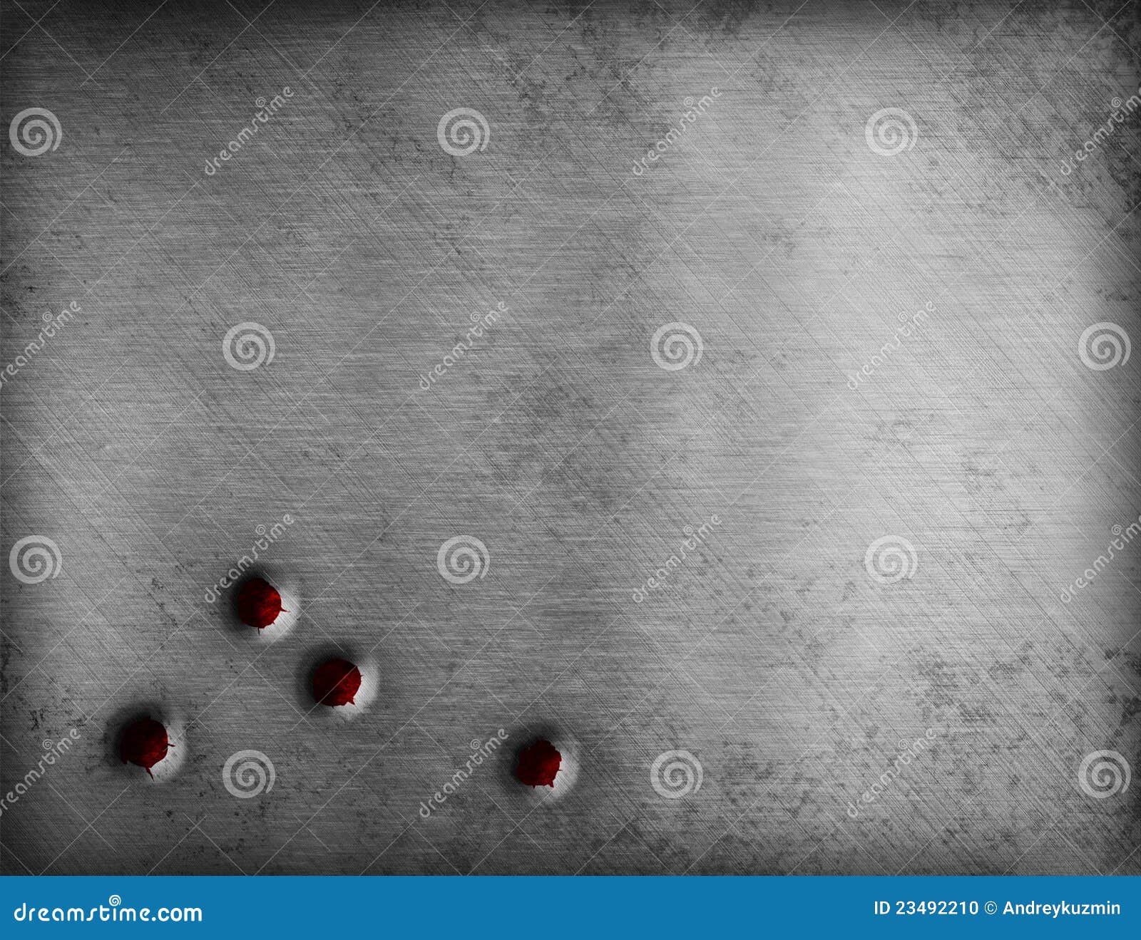 Bullet Holes In Metal