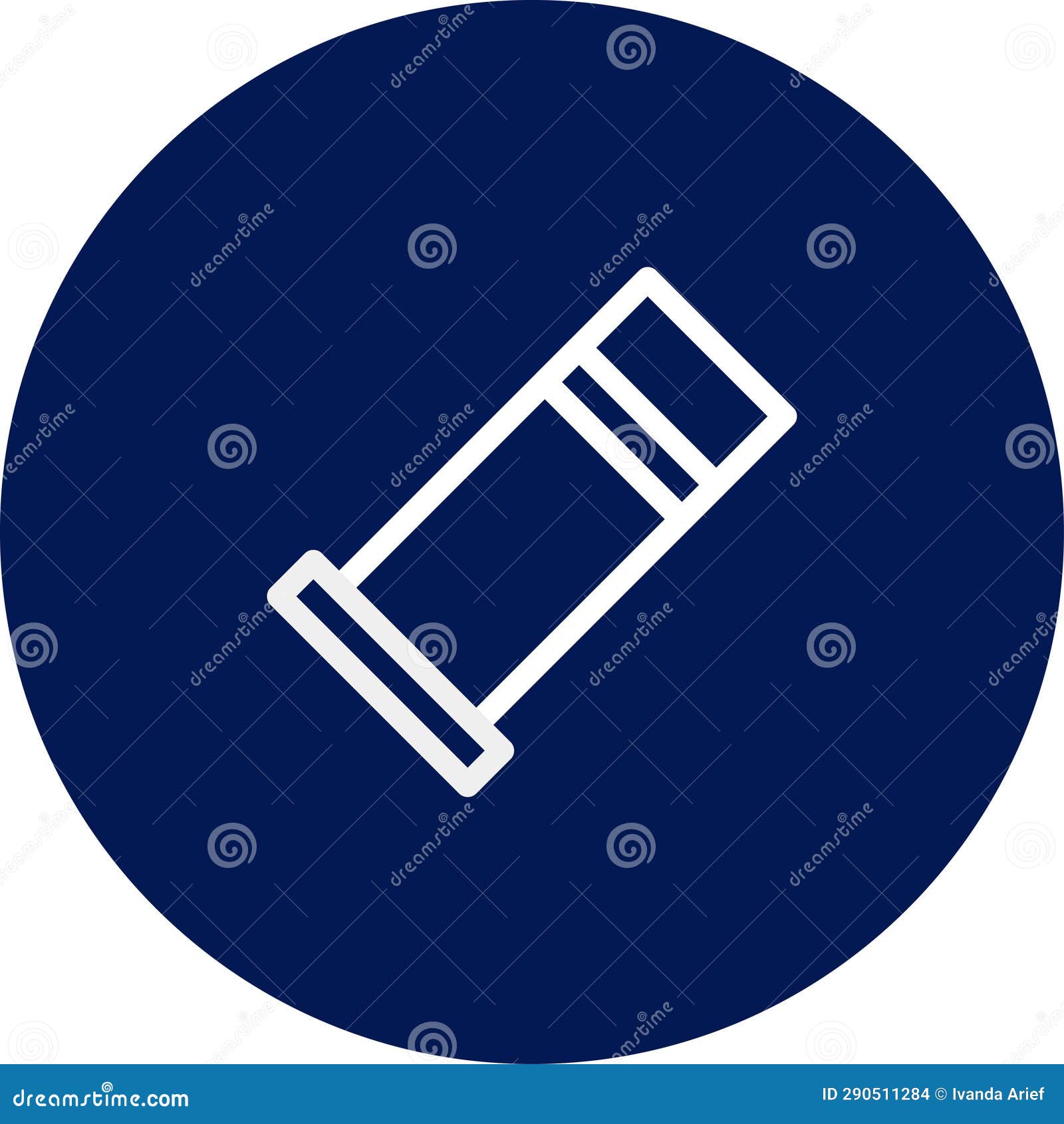 Bullet Icon Rounded Blue White Colour Military Symbol Perfect Stock ...