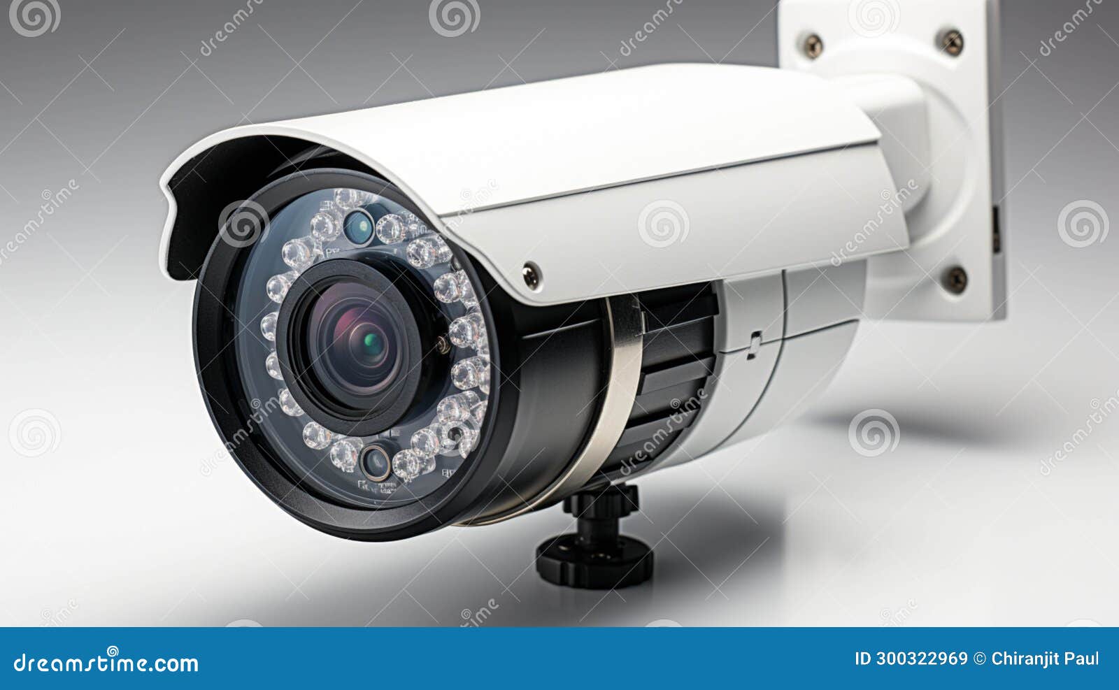 Bullet IP Camera Isolated on White Background Stock Illustration ...