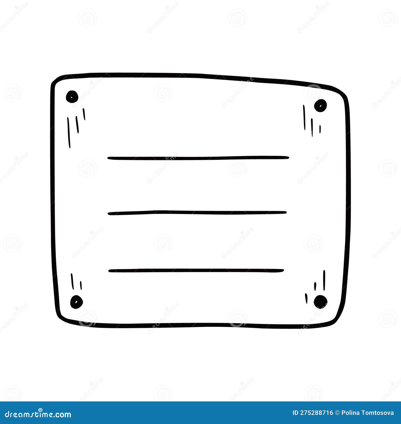 Bullet Journal Hand Drawn Note Element. Stock Vector - Illustration of ...