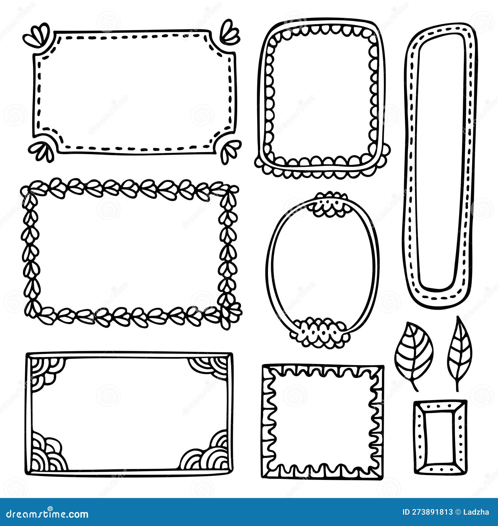 Bullet Journal Hand-drawn Vector Elements for Notebook, Diary, or ...