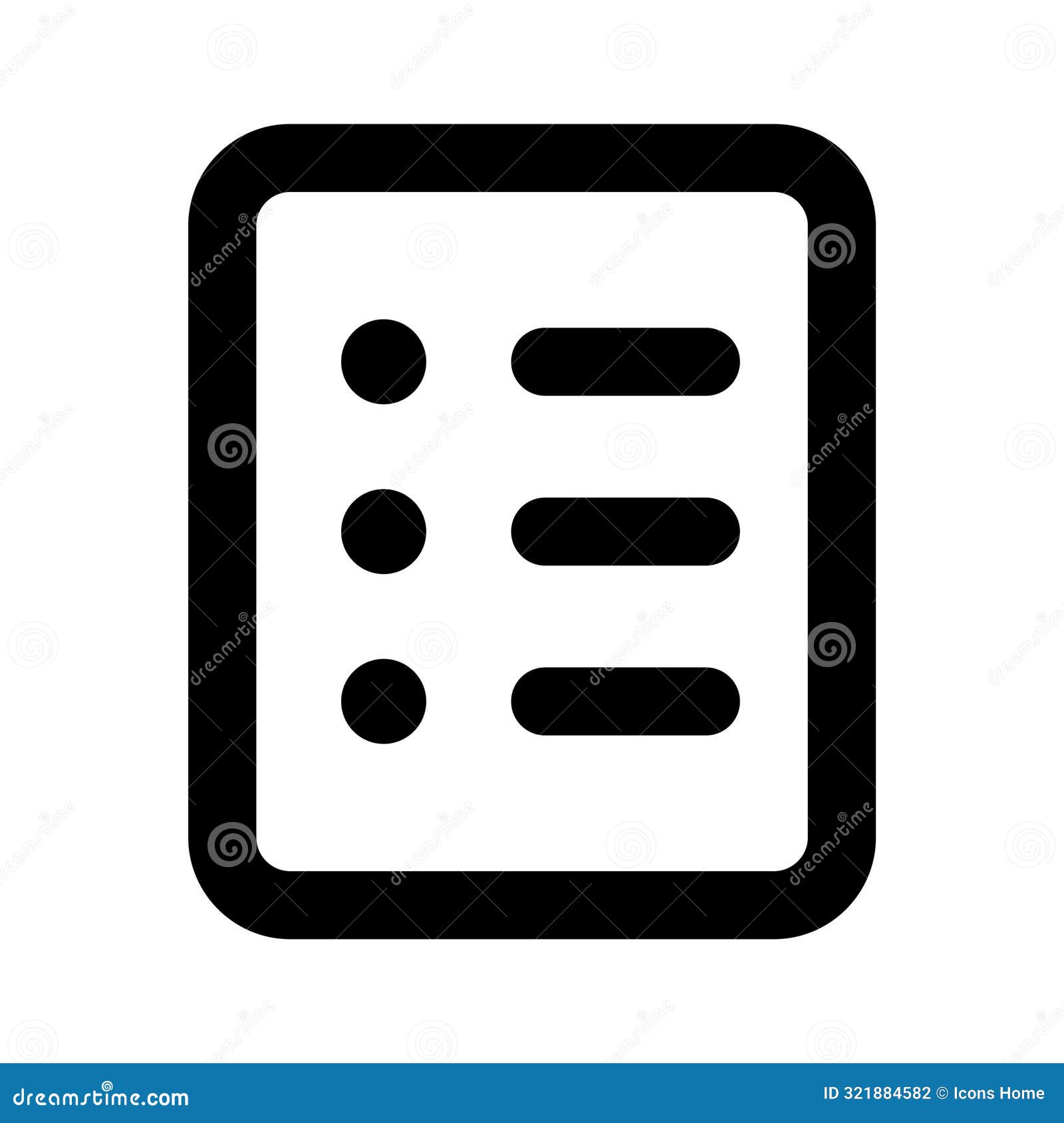 Bullet List Vector Design Isolated on White Background Stock Vector ...