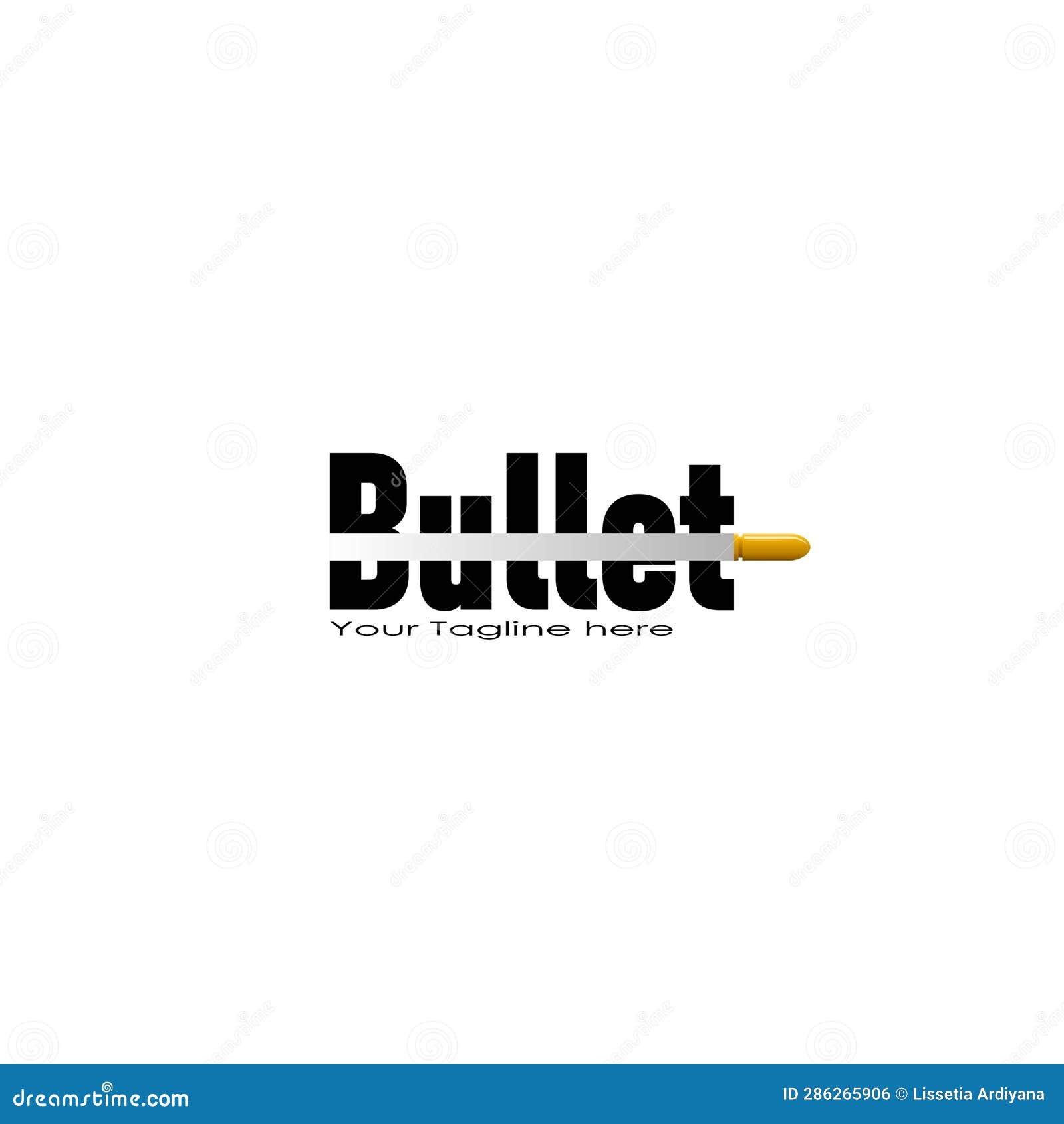 Bullet Logo Design Vector Graphics Stock Vector - Illustration of power ...