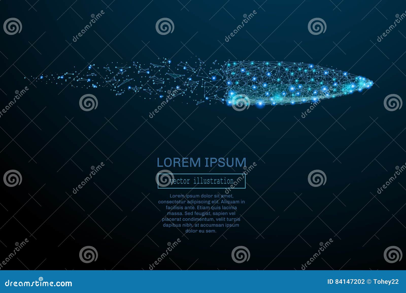 Bullet low poly blue stock vector. Illustration of mesh - 84147202