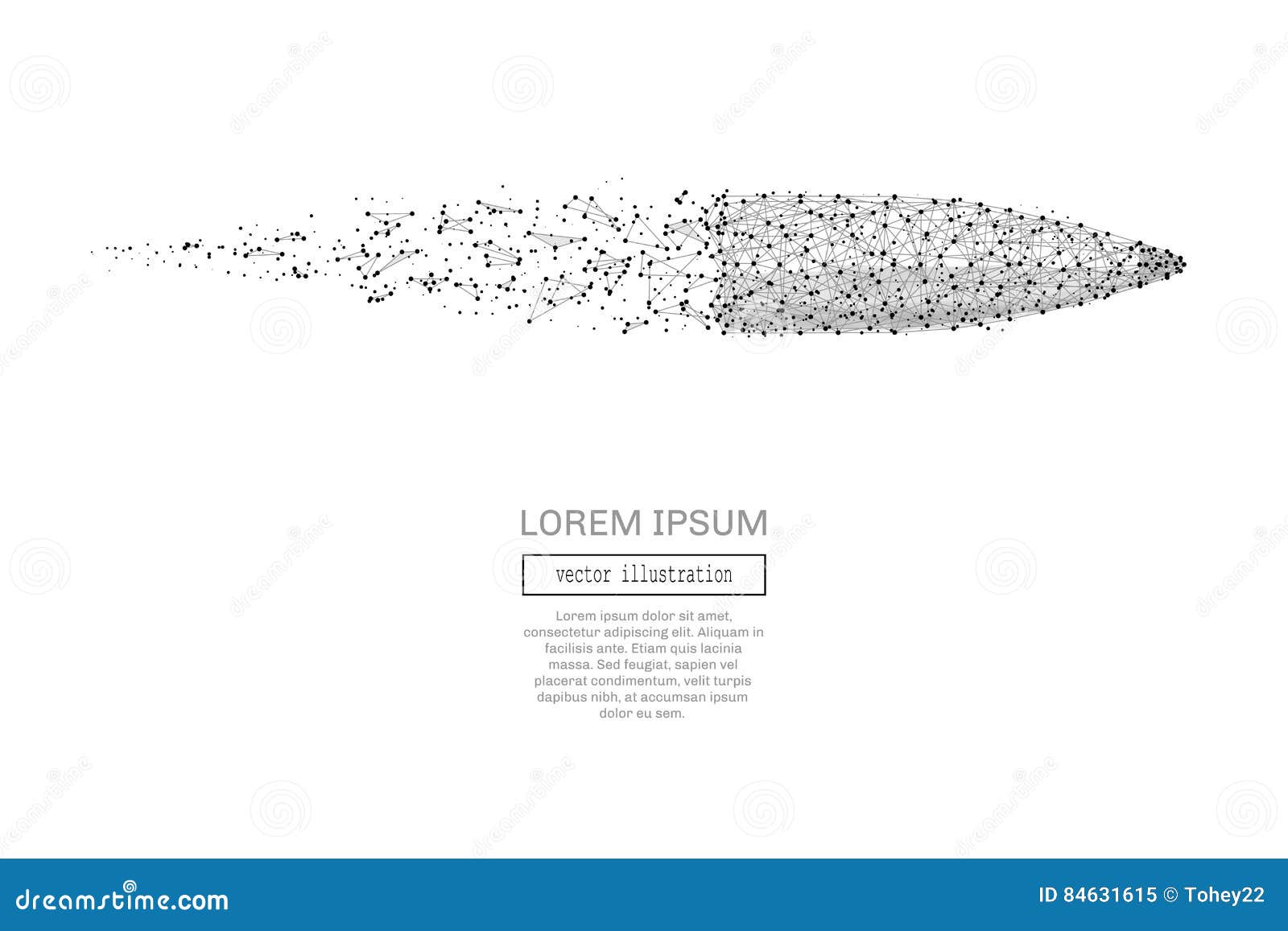 Bullet low poly gray stock vector. Illustration of construction - 84631615