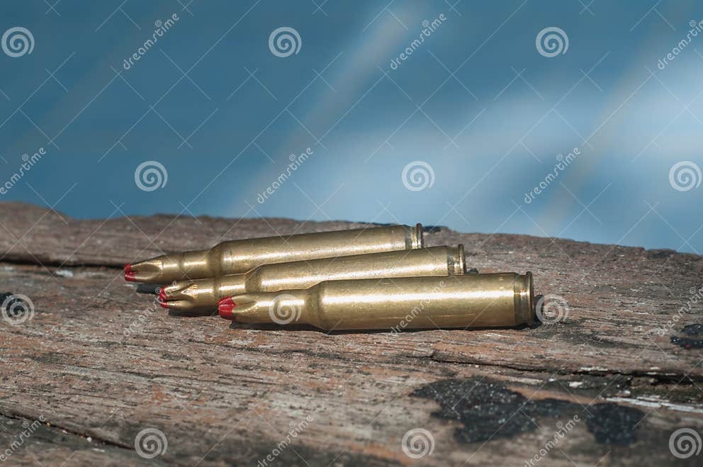 Bullet M 16 stock photo. Image of gold, wood, target - 41232628