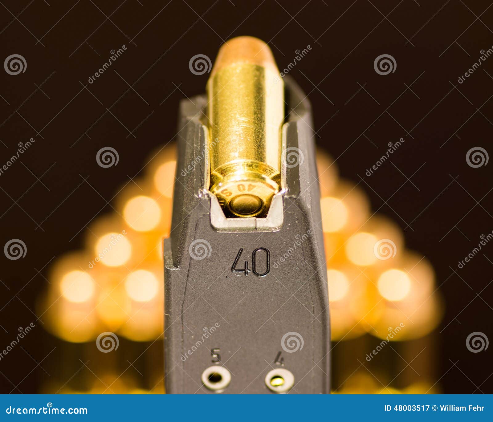 Bullet and Magazine stock image. Image of casing, golden - 48003517