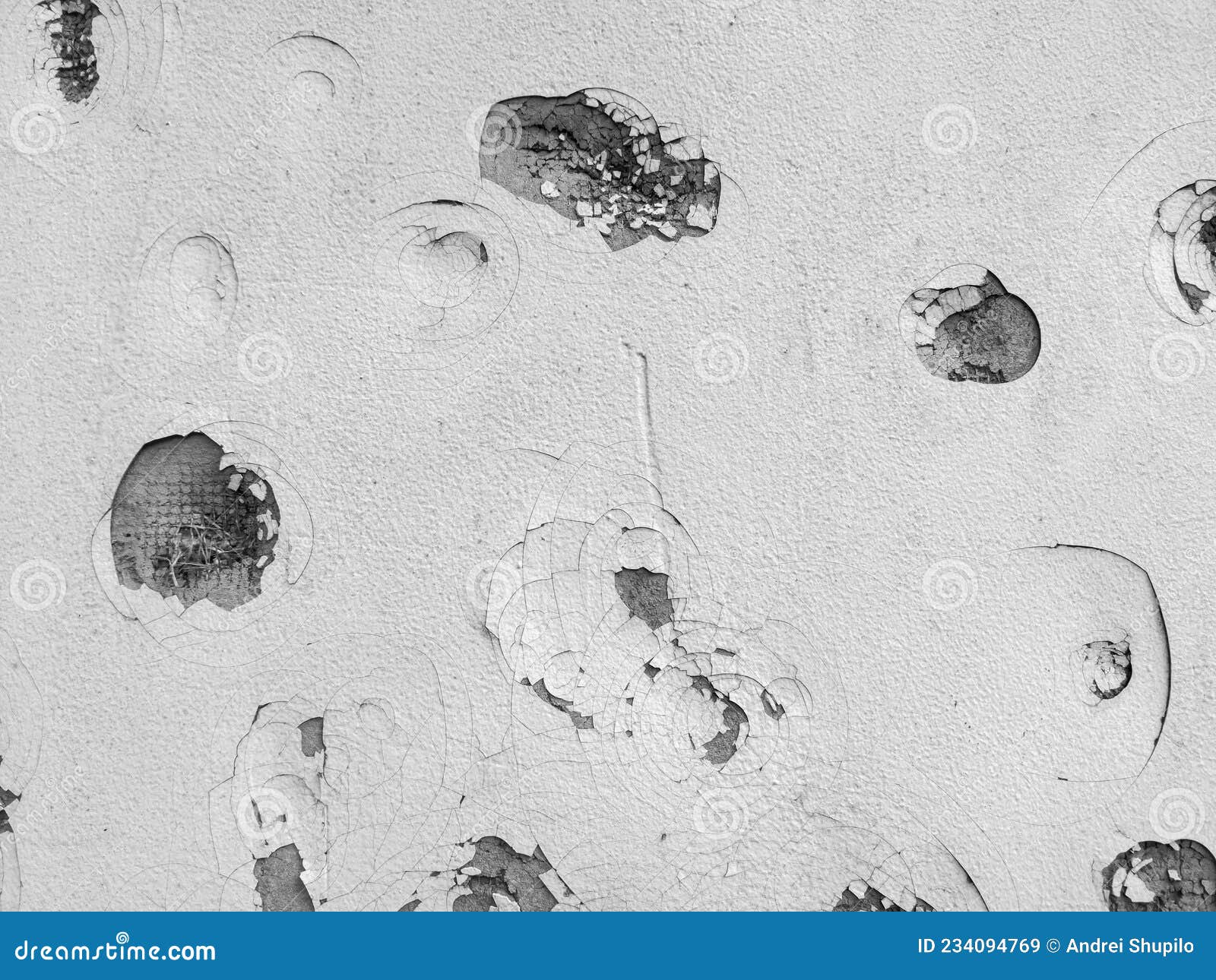 Bullet marks on the wall stock image. Image of wall - 234094769