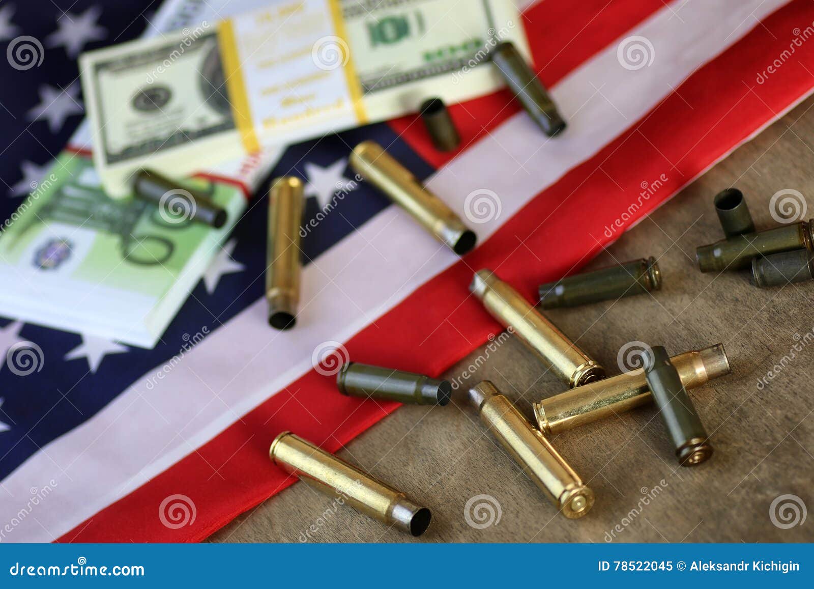 Bullet On The USA Flag Royalty-Free Stock Photography | CartoonDealer ...