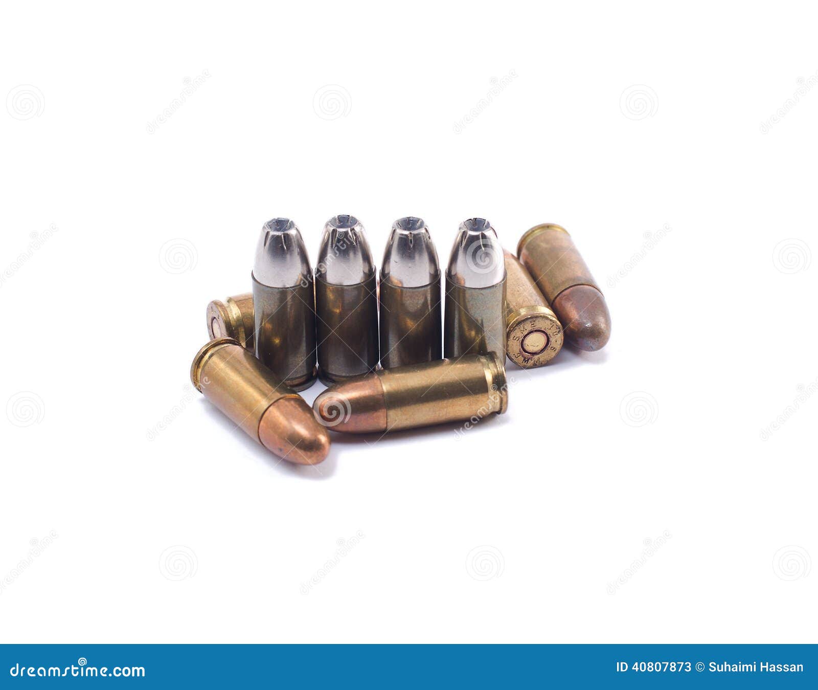 Bullet stock image. Image of ammo, weapon, white, danger - 40807873