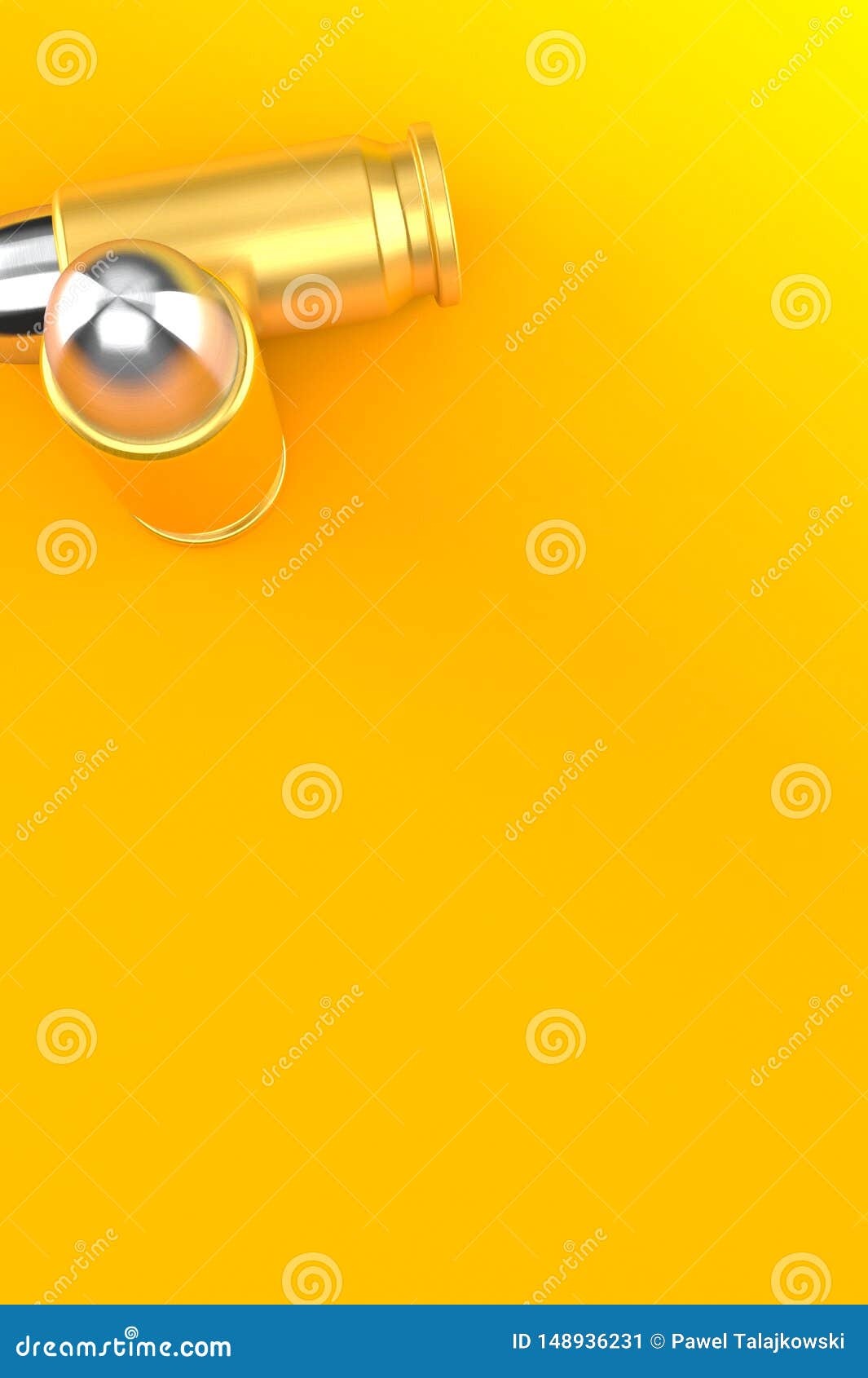 Bullet on Orange Background Stock Illustration - Illustration of copy ...