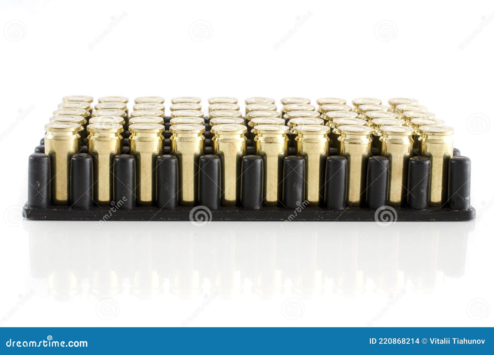Bullet packing isolated stock photo. Image of caliber - 220868214