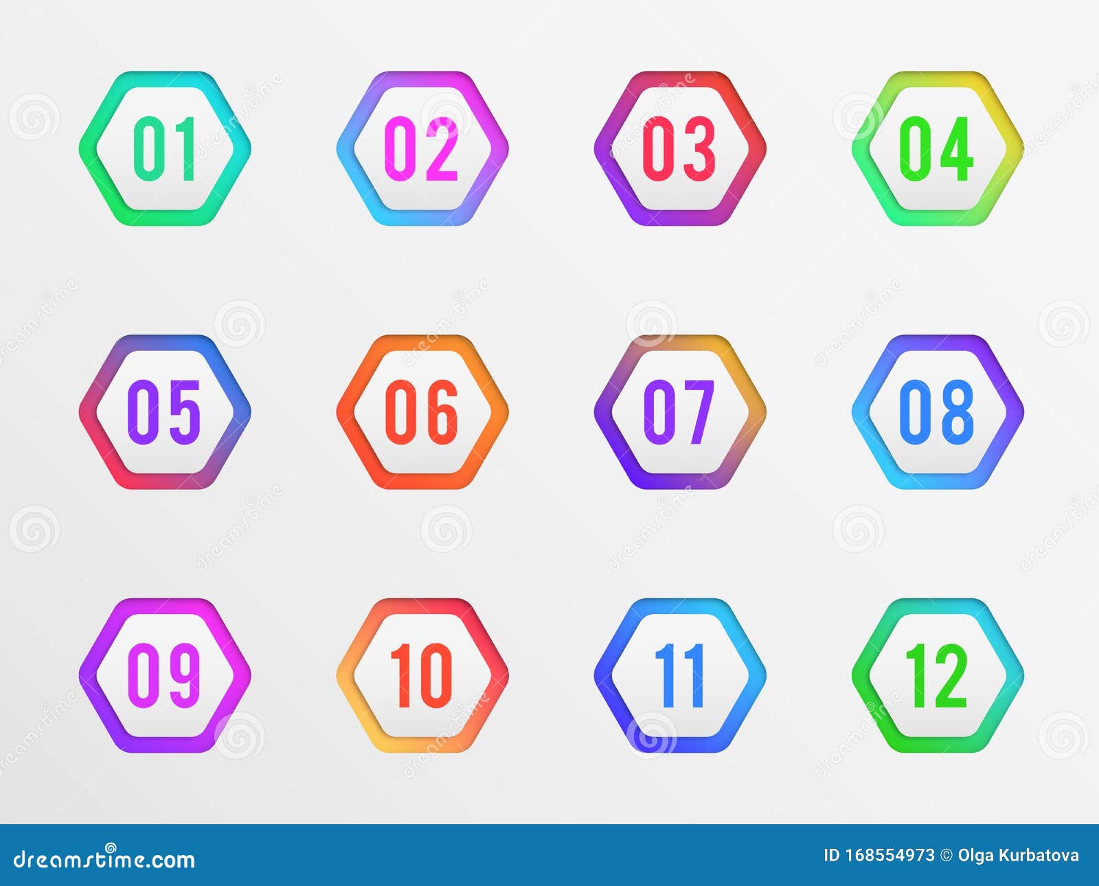 Bullet Points. Colorful Label Number Pointing Bullets, Modern Pointers ...